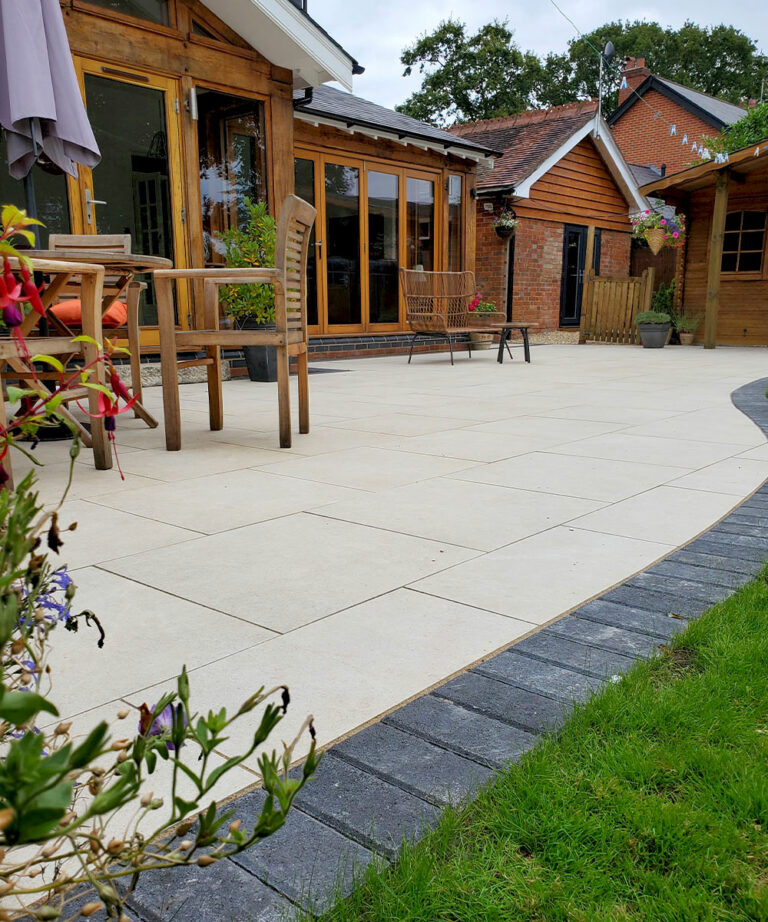Minstead Beige Porcelain Paving | Forest Stone
