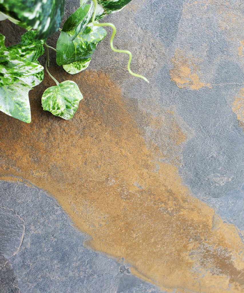 Emery Rustic Slate Porcelain Paving | Forest Stone