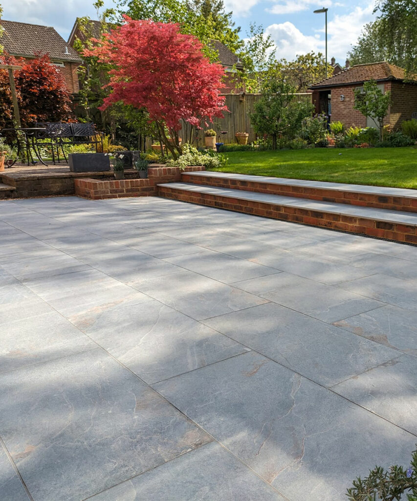 Emery Rustic Slate Porcelain Paving | Forest Stone