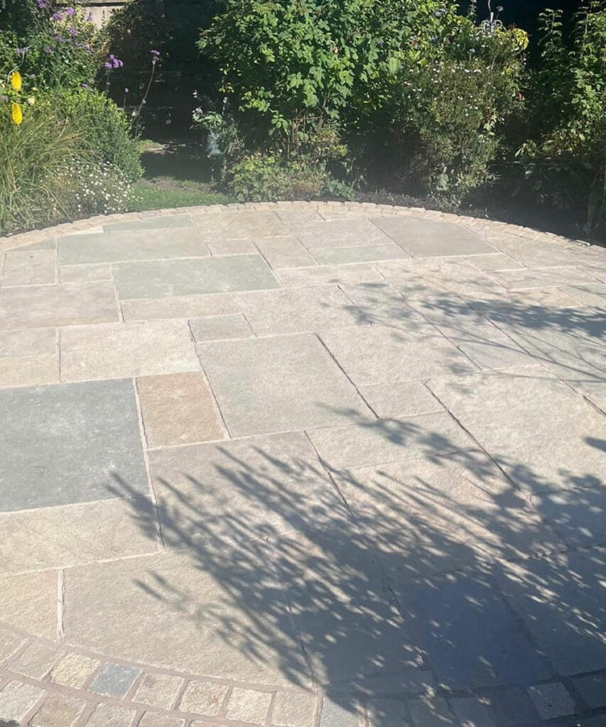 Blissford Tumbled Limestone Setts | Forest Stone