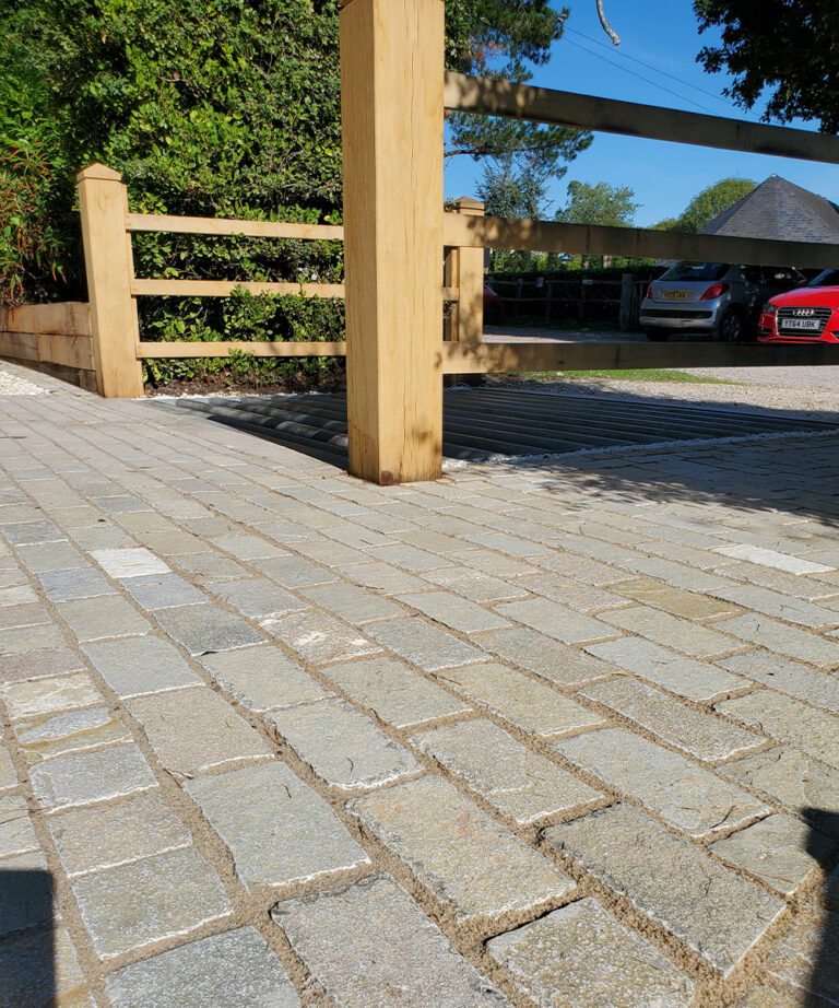 Blissford Tumbled Limestone Setts | Forest Stone