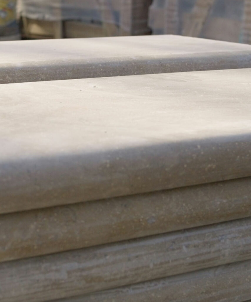 Lymington Beige Bullnosed Limestone Copings | Forest Stone