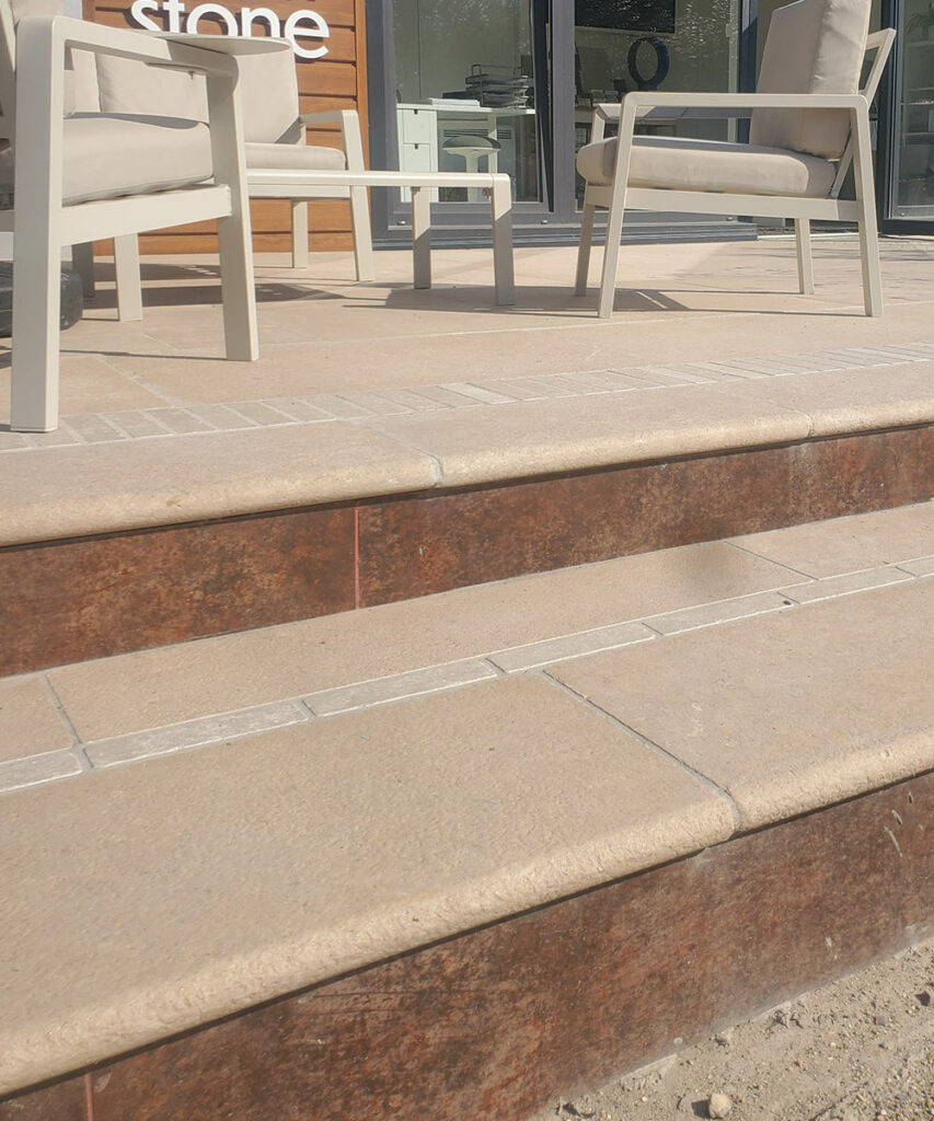 Lymington Dune Limestone Bullnosed Steps | Forest Stone