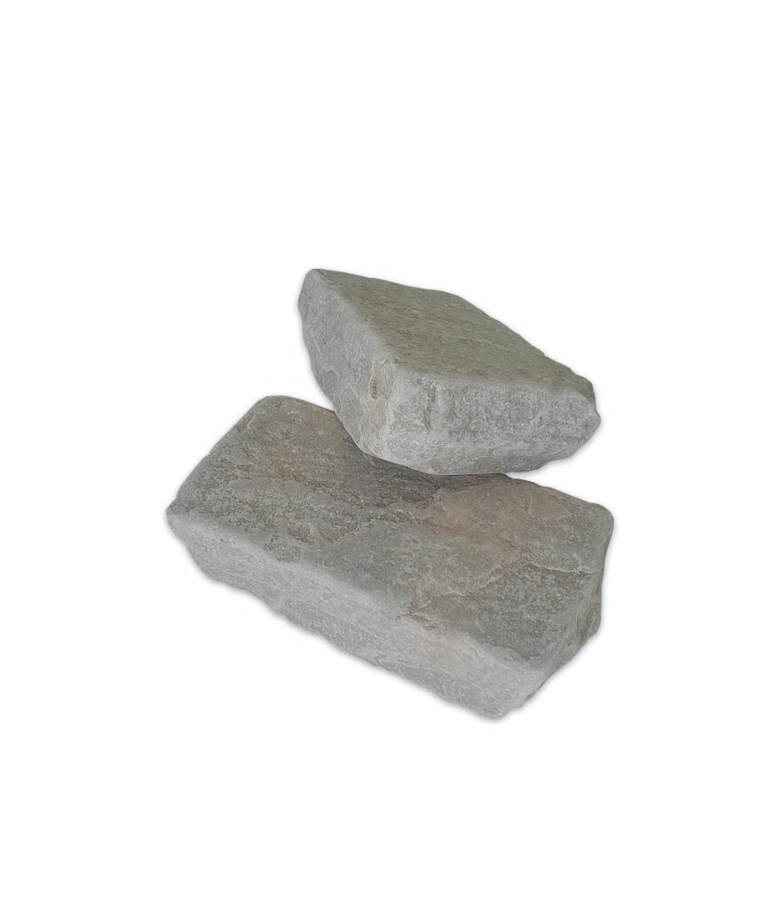 Knightwood Grey Tumbled Sandstone Setts | Forest Stone