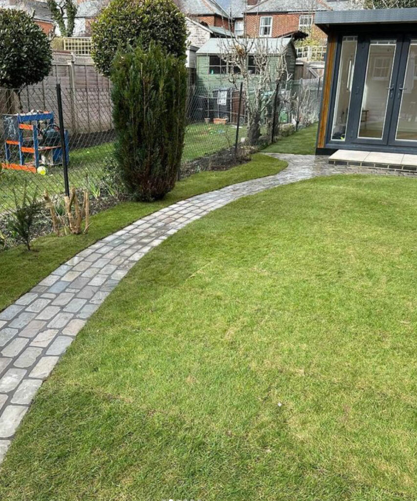 Knightwood Grey Tumbled Sandstone Setts | Forest Stone