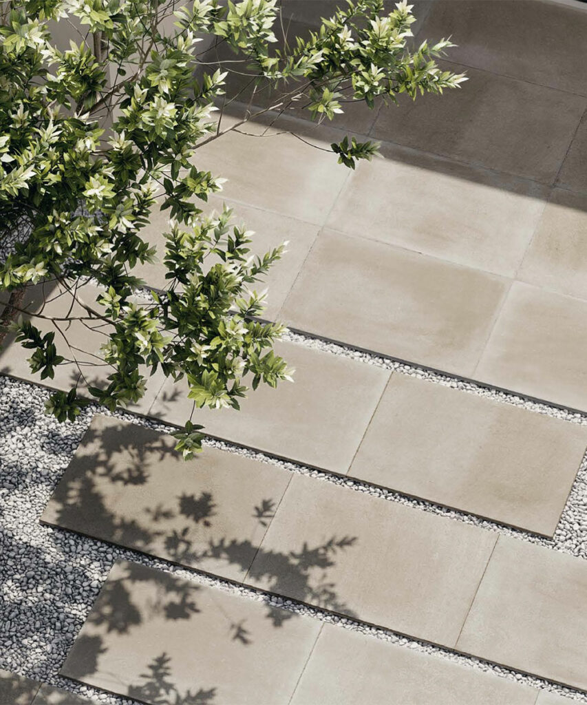 Portland Greige Porcelain Paving | Forest Stone
