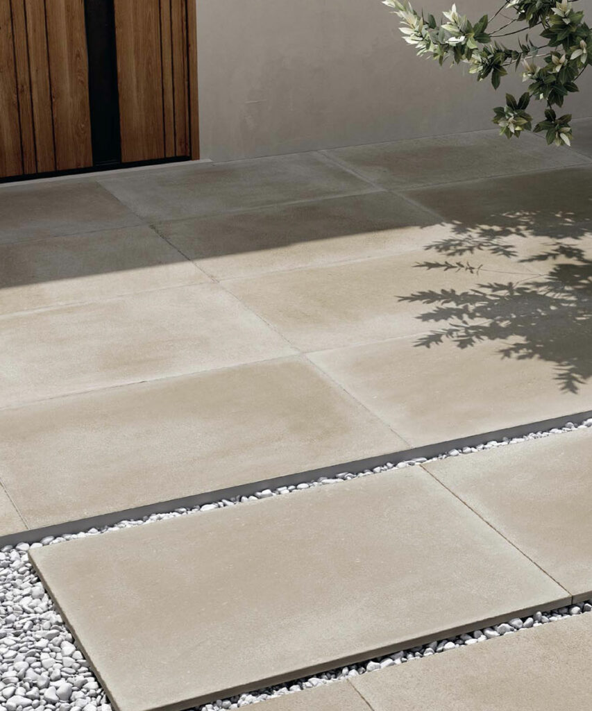 Portland Greige Porcelain Paving | Forest Stone
