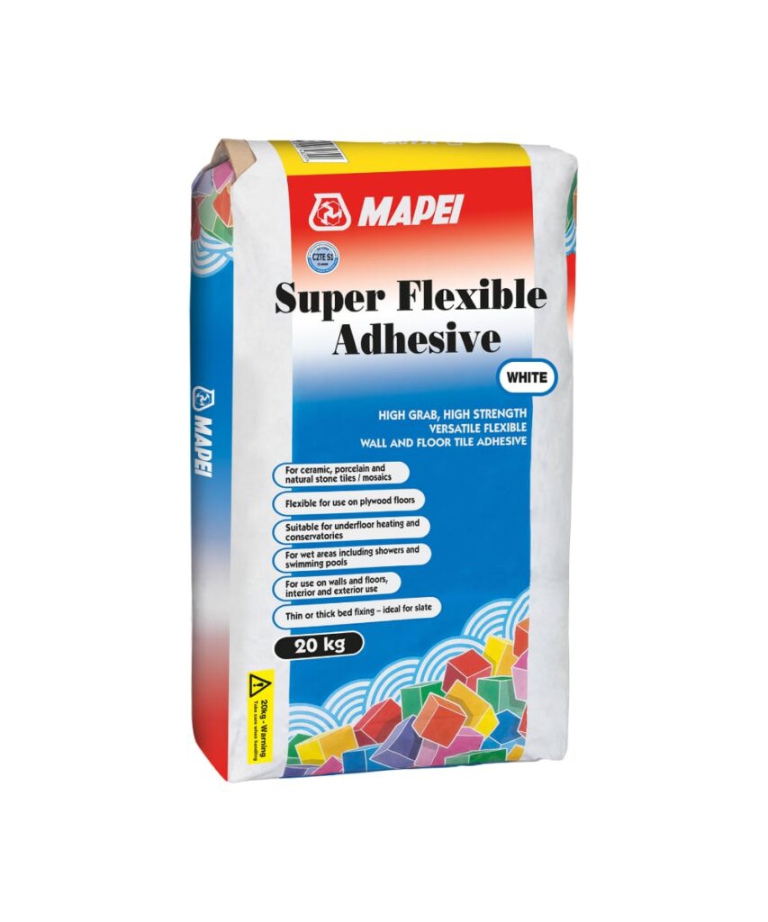 Mapei Super Flexible S1 White Wall & Floor Tile Adhesive | Forest Stone